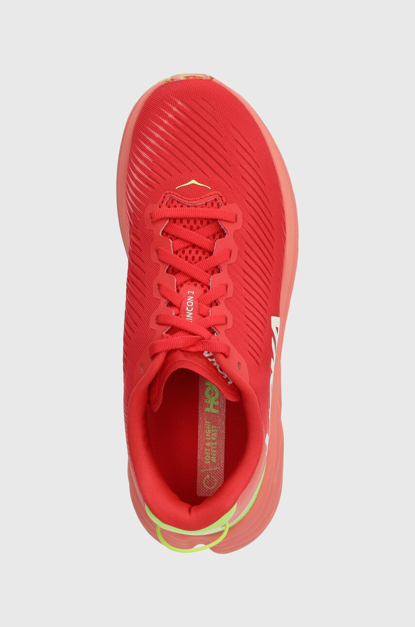 Hoka One One running shoes RINCON 3 red color at PRM US