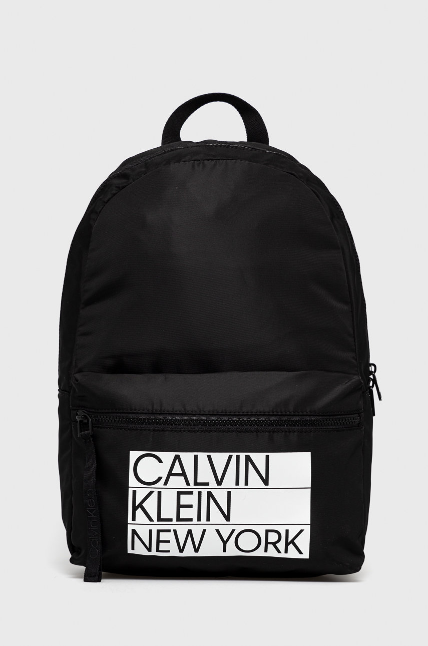 Рюкзак Calvin Klein мужской цвет чёрный большой с принтом | ANSWEAR.ua