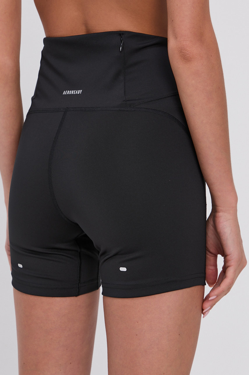 Шорти adidas Performance жіночі колір чорний гладкі | ANSWEAR.ua