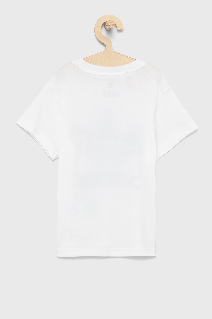adidas Originals T-shirt bawełniany dziecięcy H25246 kolor biały z ...