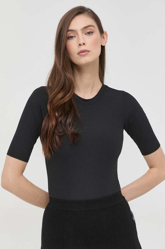 Spanx body Suit Yourself Ribbed Short női, fekete | ANSWEAR.hu