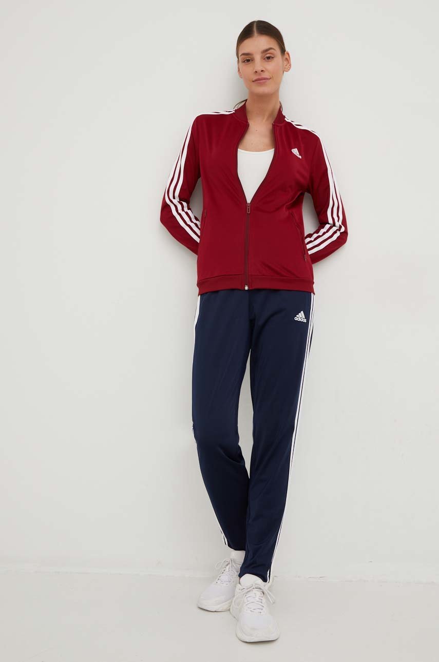 Спортивный костюм adidas женский цвет бордовый | ANSWEAR.ua