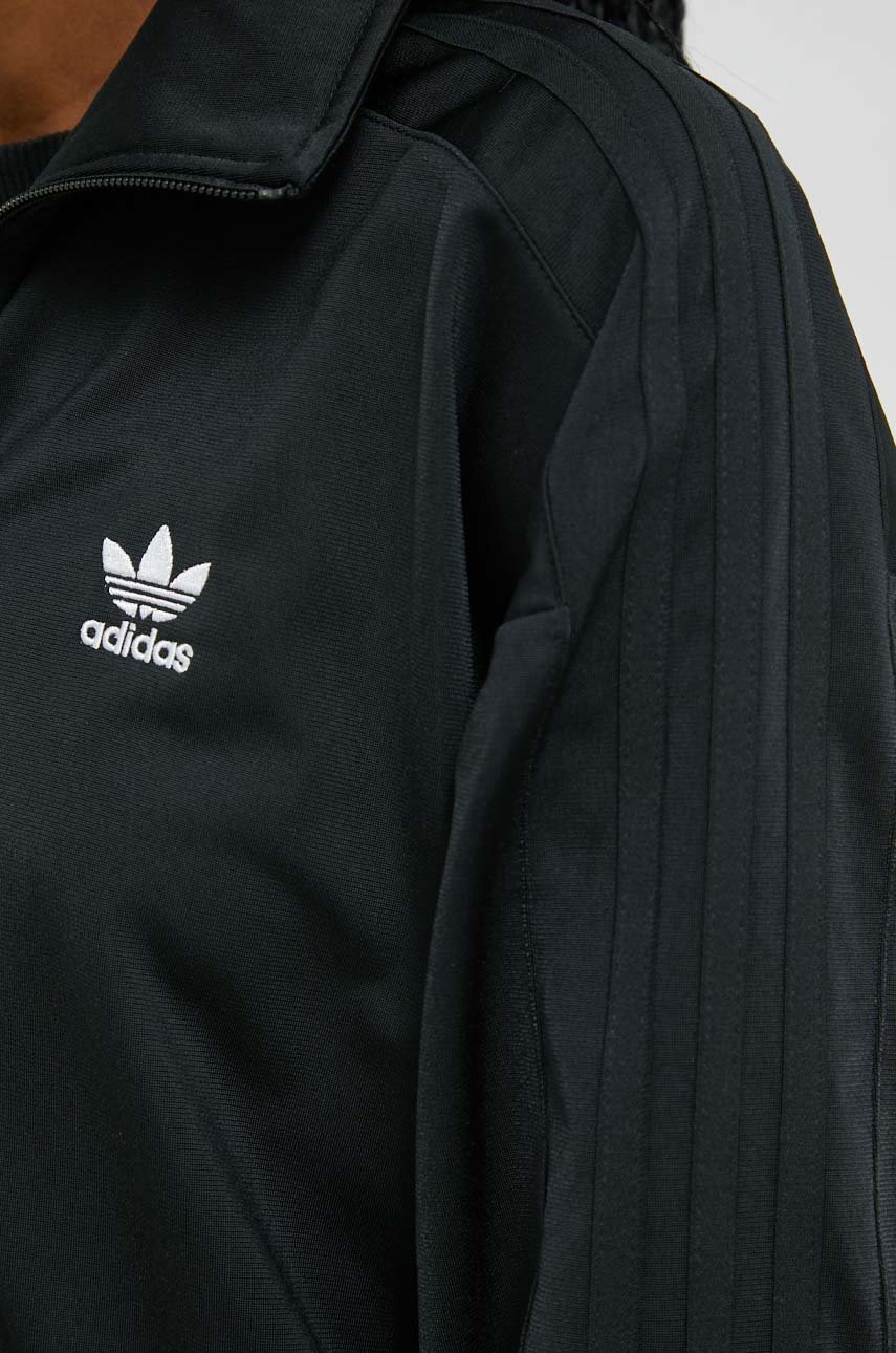 Mikina adidas Originals dámska, čierna farba, s nášivkou | ANSWEAR.sk