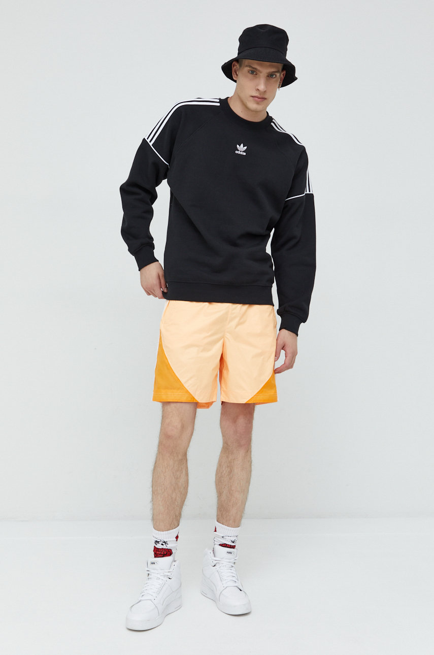 adidas Originals bluza bawełniana męska kolor czarny z aplikacją ...