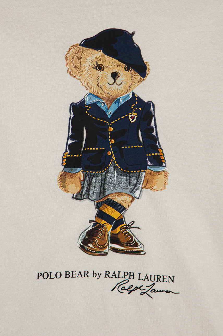 Дитячий бавовняний лонгслів Polo Ralph Lauren колір білий | ANSWEAR.ua