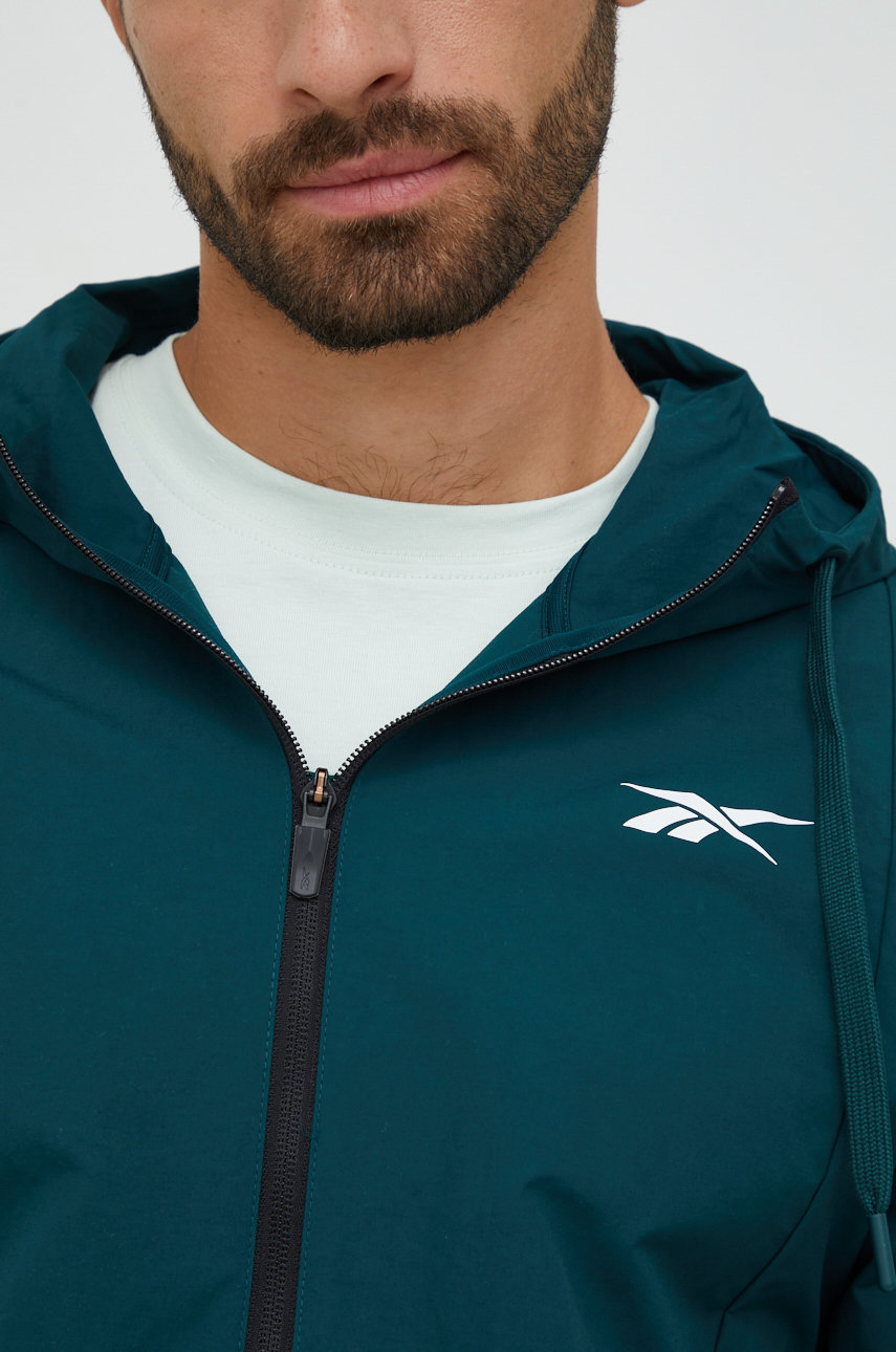 Спортивный костюм Reebok мужской цвет зелёный | ANSWEAR.ua