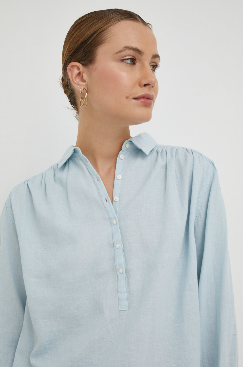 Lee bluzka z domieszką lnu damska | Answear.com