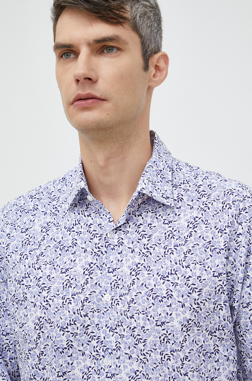 Karl Lagerfeld pamut ing férfi, galléros, slim | ANSWEAR.hu