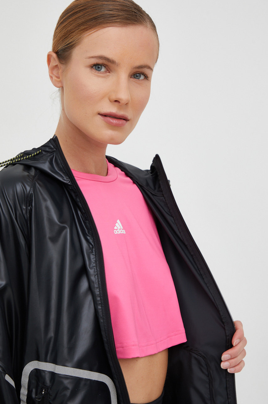 Adidas By Stella Mccartney Kurtka Do Biegania Truepace Kolor Czarny