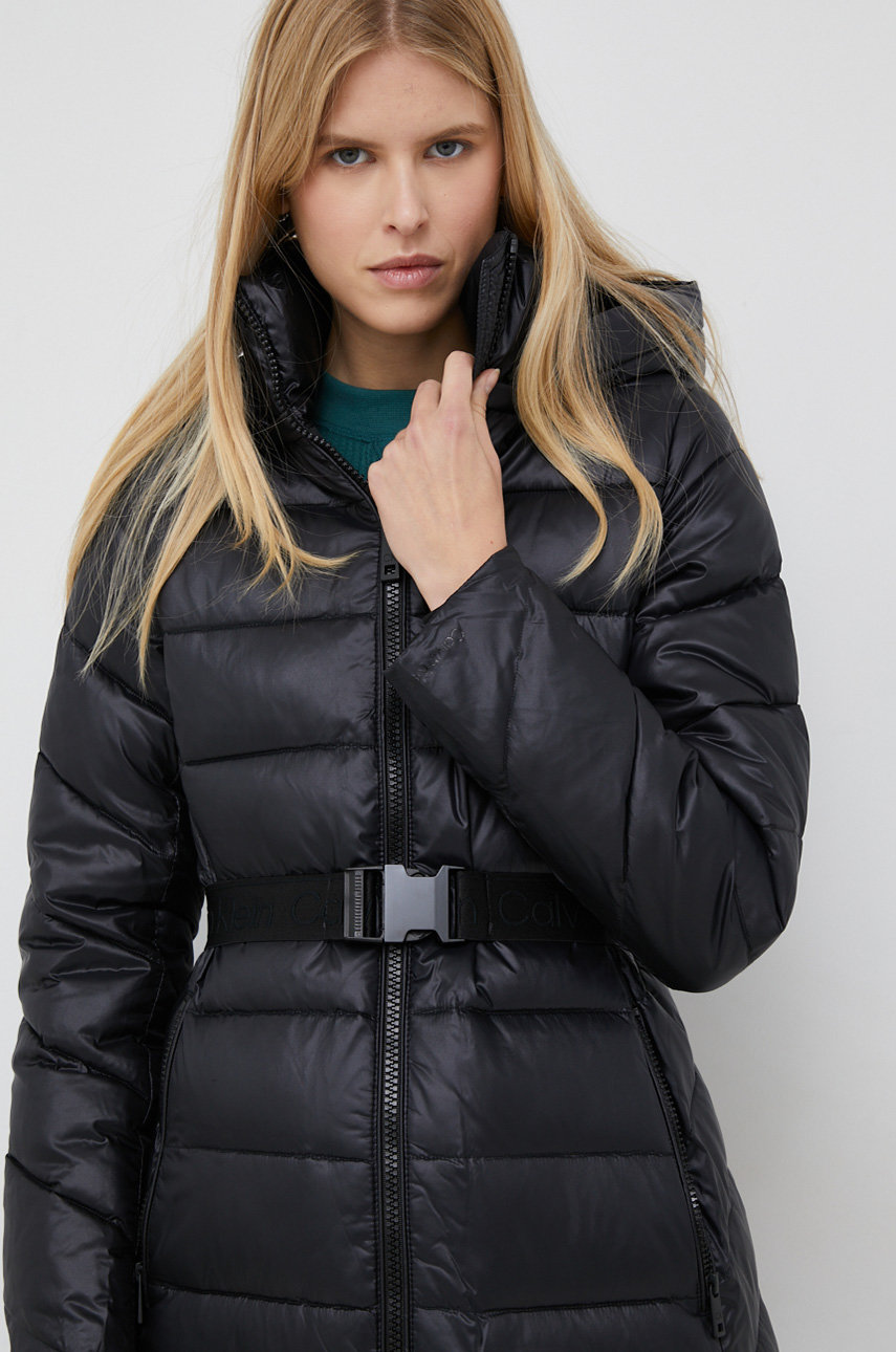 Куртка Calvin Klein женская цвет чёрный переходная | ANSWEAR.ua