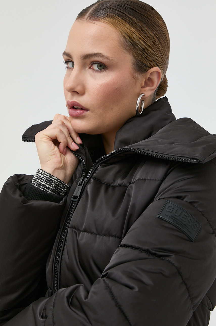 Куртка Guess женская цвет чёрный зимняя | ANSWEAR.ua