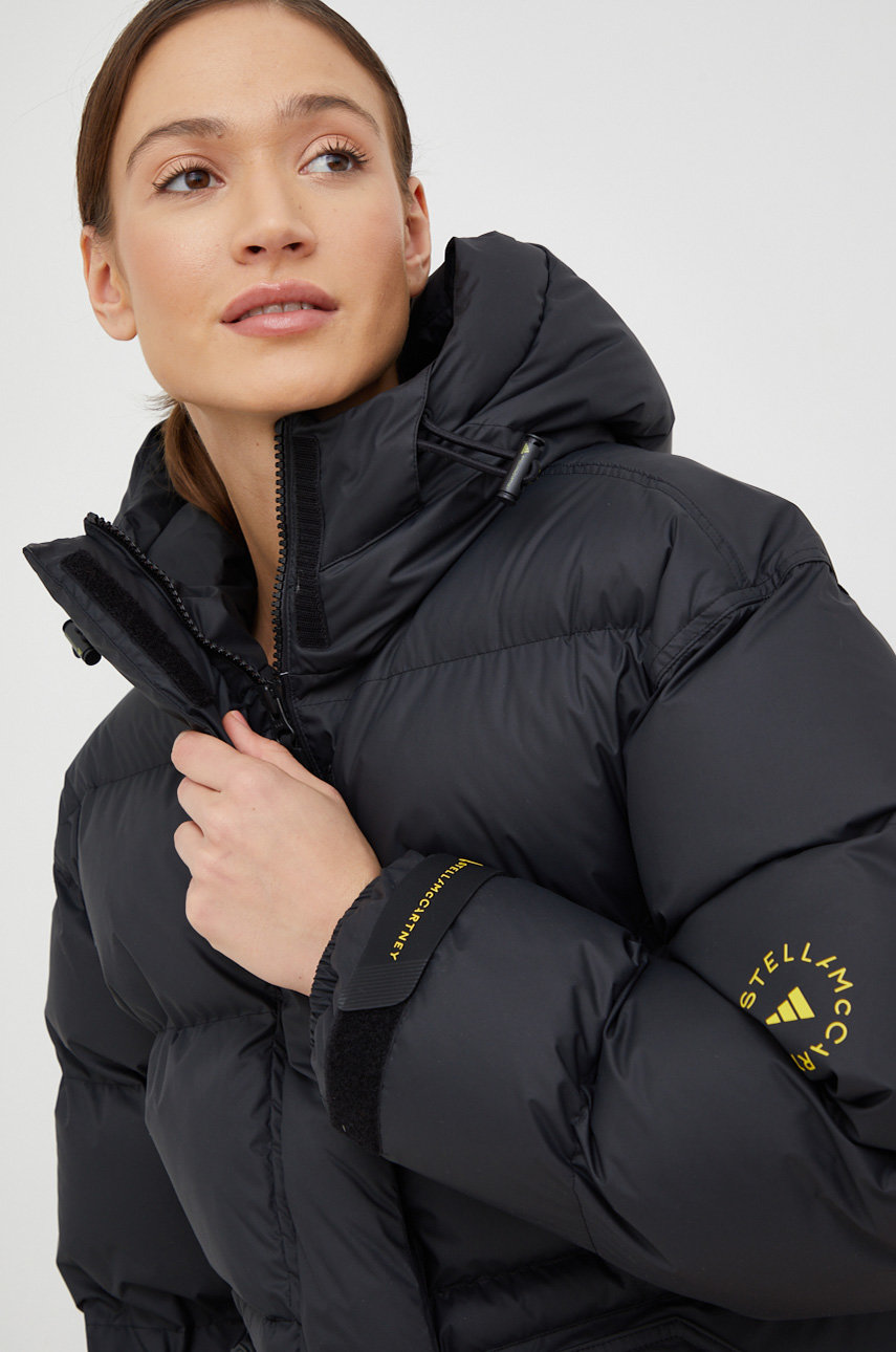 Куртка adidas by Stella McCartney женская цвет чёрный зимняя oversize ...