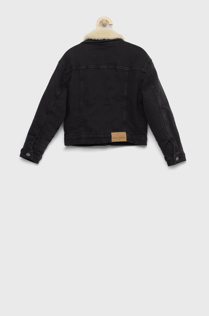 Tommy Hilfiger geaca copii culoarea negru | ANSWEAR.ro