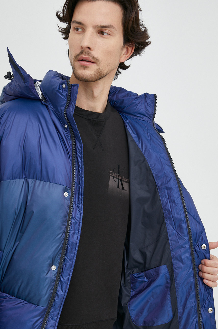 Куртка Armani Exchange чоловіча колір синій зимова | ANSWEAR.ua
