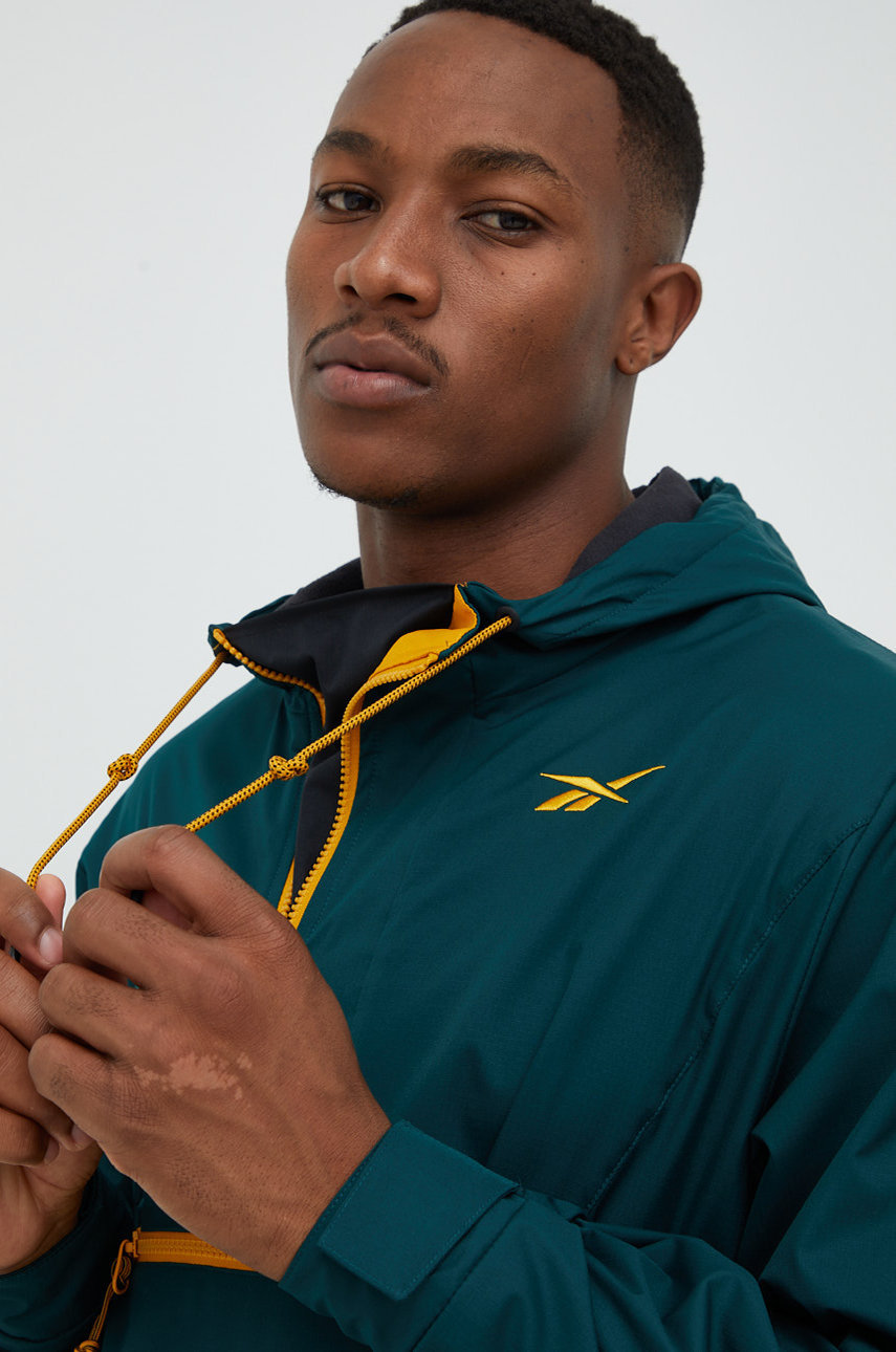 Reebok Classic kurtka męska kolor zielony przejściowa | Answear.com