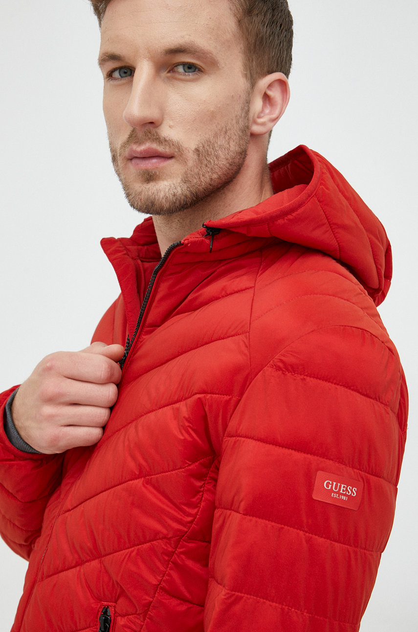 Куртка Guess мужская цвет красный зимняя | ANSWEAR.ua