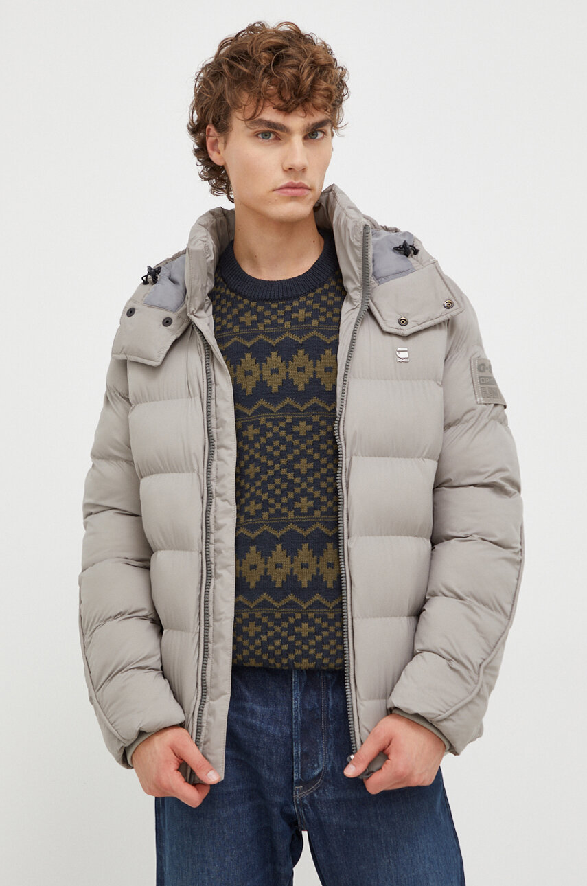 G-Star Raw kurtka męska kolor szary zimowa | Answear.com