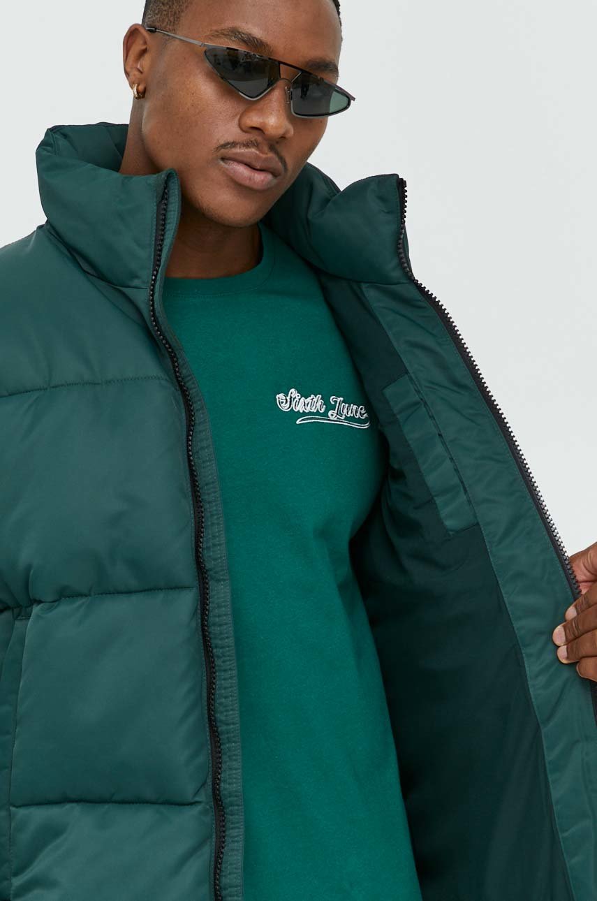 Abercrombie & Fitch kurtka męska kolor zielony zimowa | Answear.com