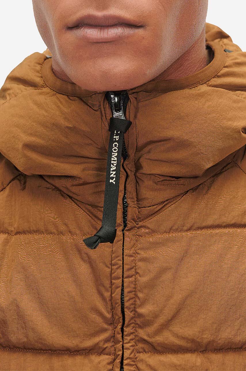 C.P. Company kurtka puchowa męska kolor brązowy zimowa ...