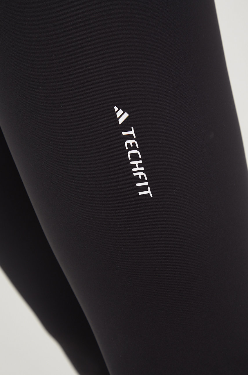 adidas Performance legginsy treningowe damskie kolor czarny gładkie ...