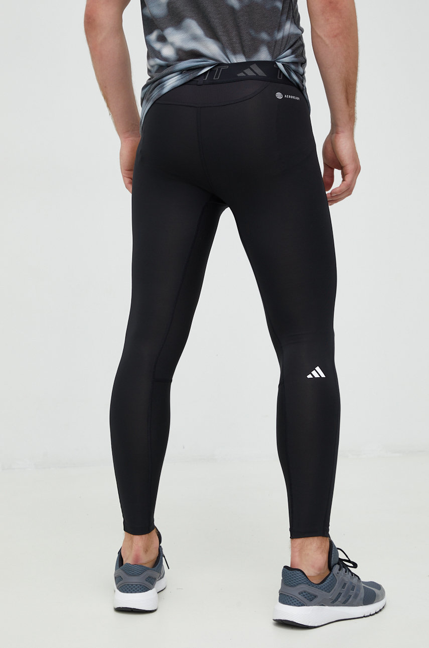 adidas Performance legginsy treningowe męskie kolor czarny gładkie ...