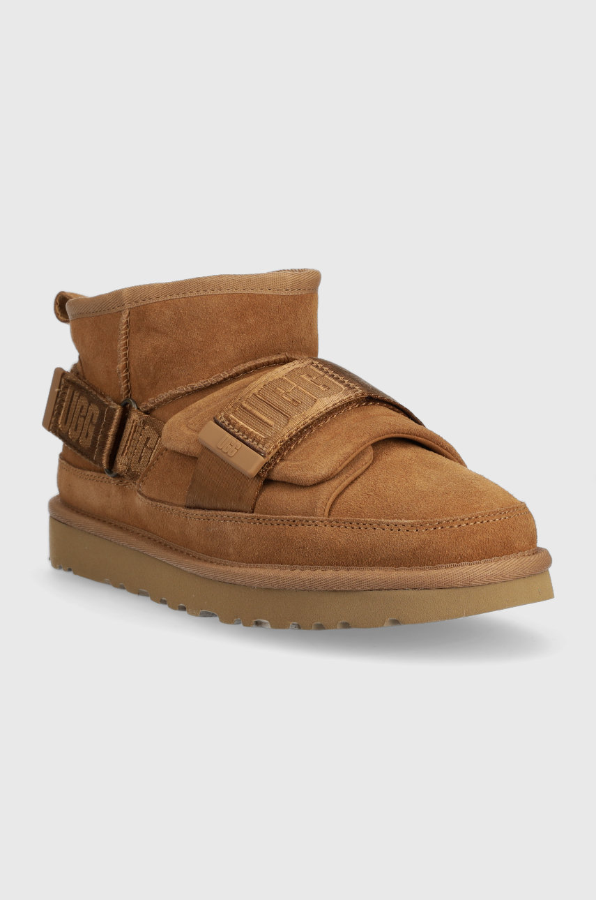 UGG śniegowce zamszowe W Classic Ultra Mini Hybrid, kolor brązowy ... UGG śniegowce zamszowe W Classic Ultra Mini Hybrid, kolor brązowy ...