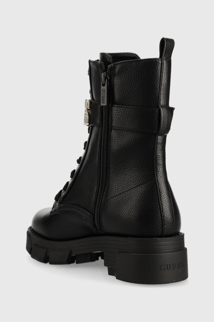 Workery Guess MADOX dámske, čierna farba, na plochom podpätku, FL8MDX ...