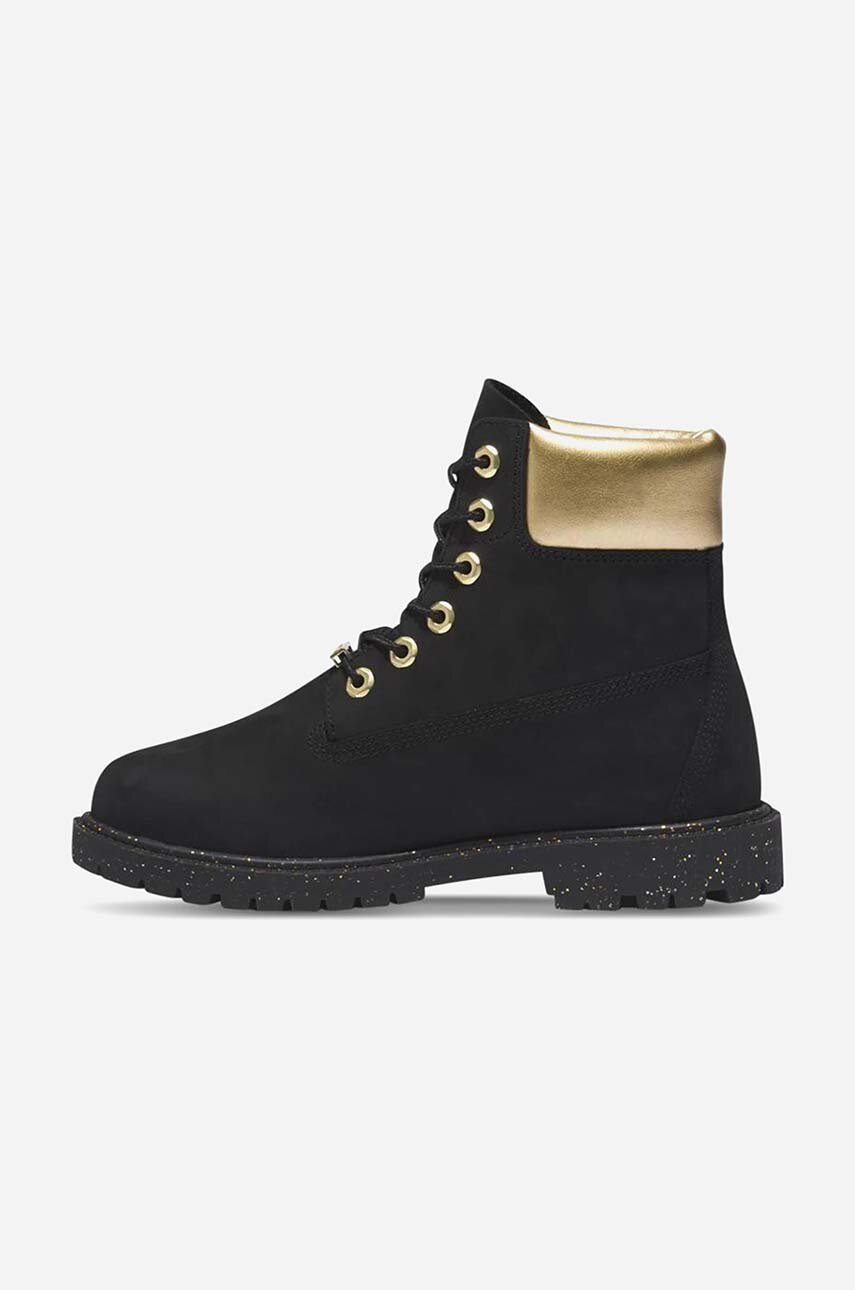 Timberland suede biker boots 6IN Hert BT Cupsole W women's black color ...