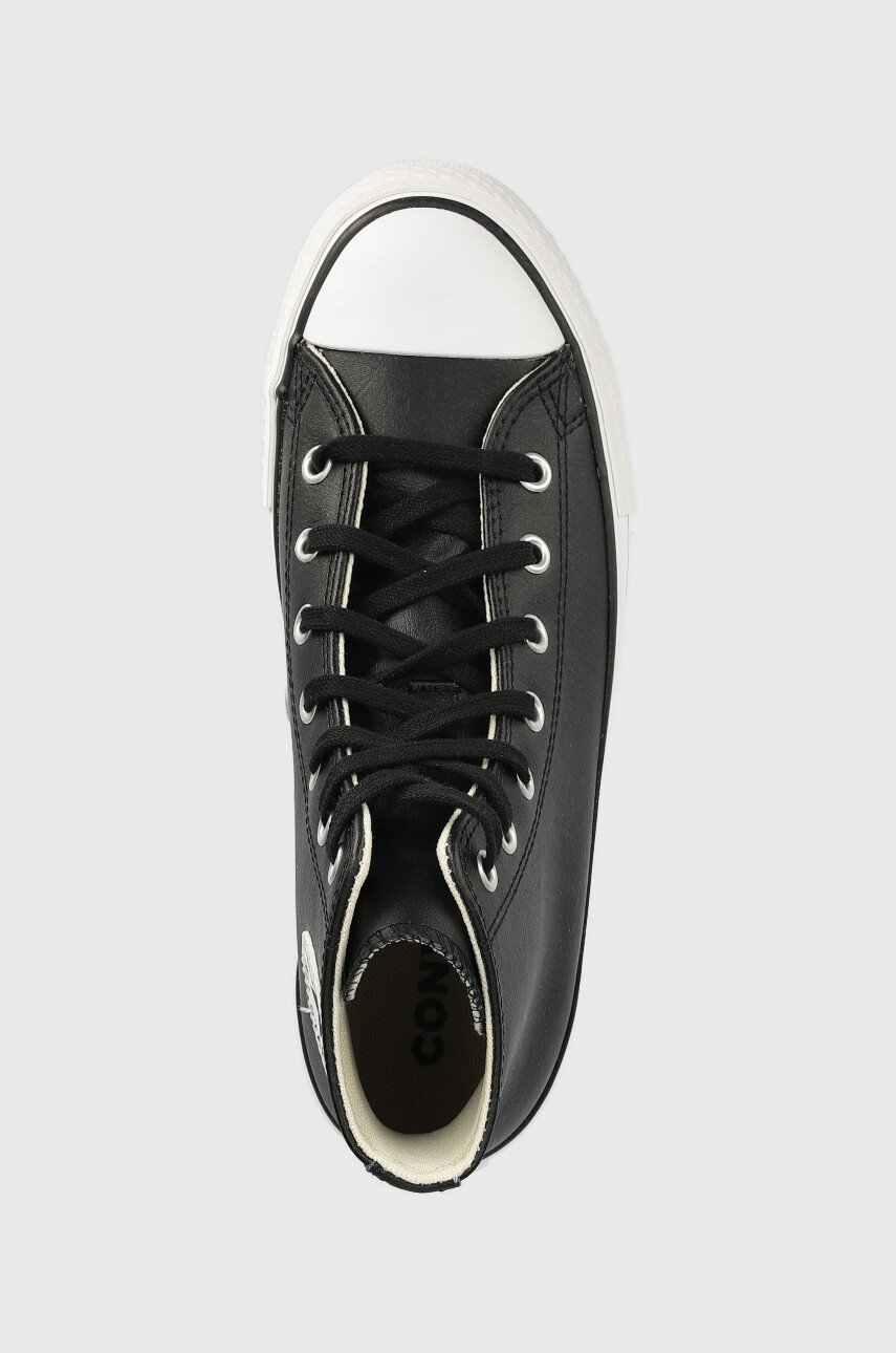Kožené kecky Converse Chuck Taylor All Star Eva Lift, barva černá ...
