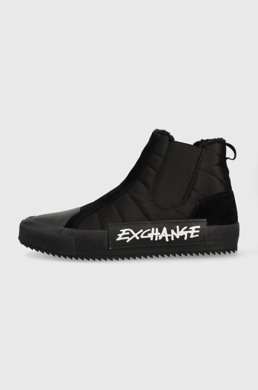 Кеды Armani Exchange мужские цвет чёрный | ANSWEAR.ua