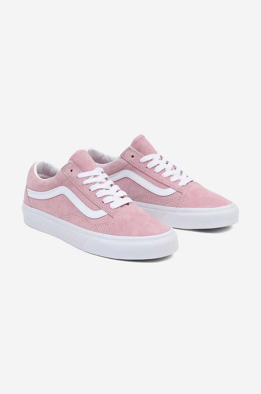 Vans suede plimsolls Old Skool pink color at PRM US