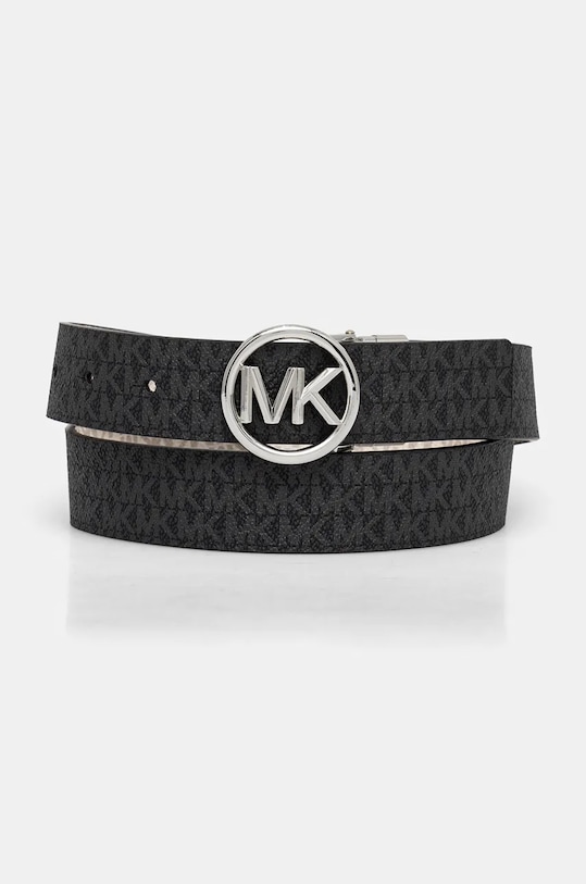 MICHAEL Michael Kors pasek dwustronny damski kolor czarny | Answear.com