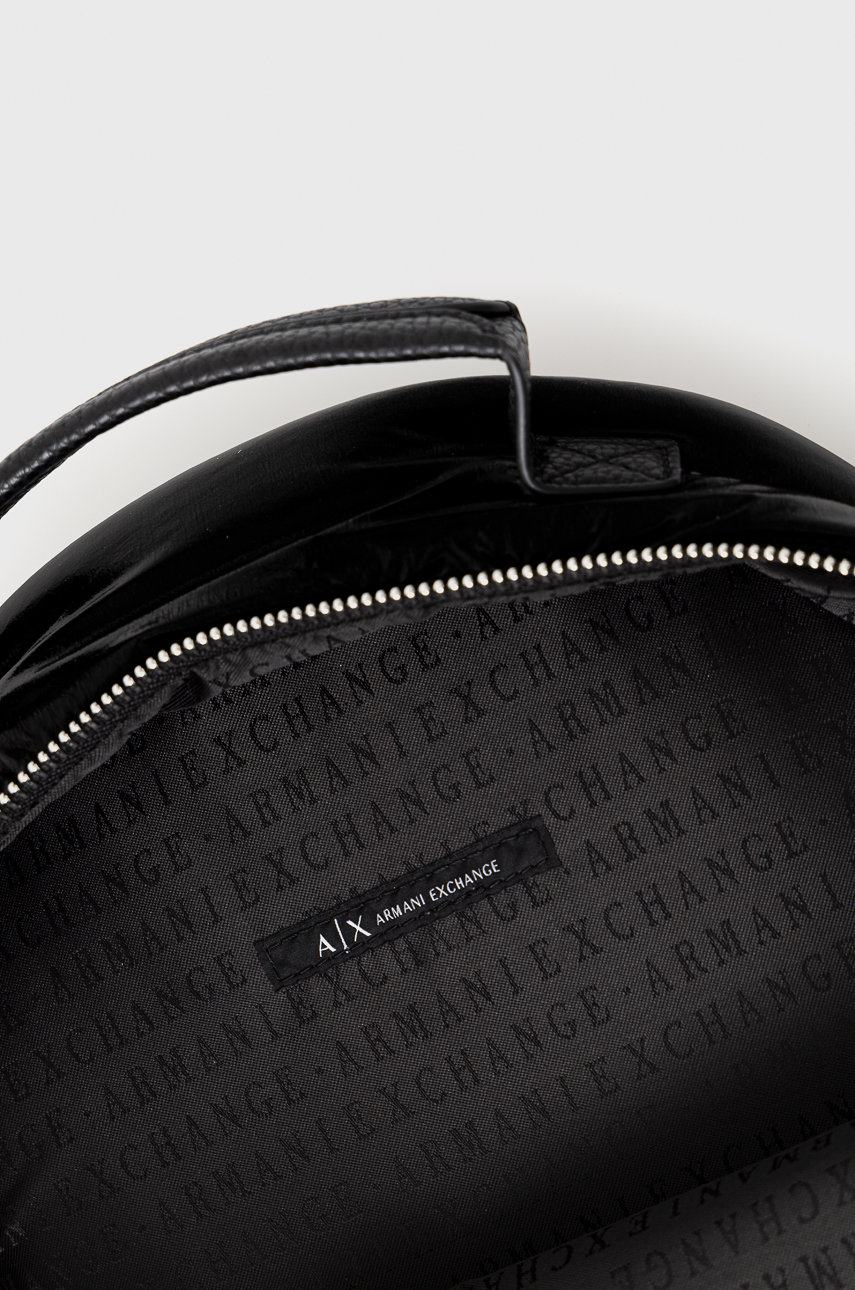 Рюкзак Armani Exchange женский цвет чёрный маленький однотонный ...