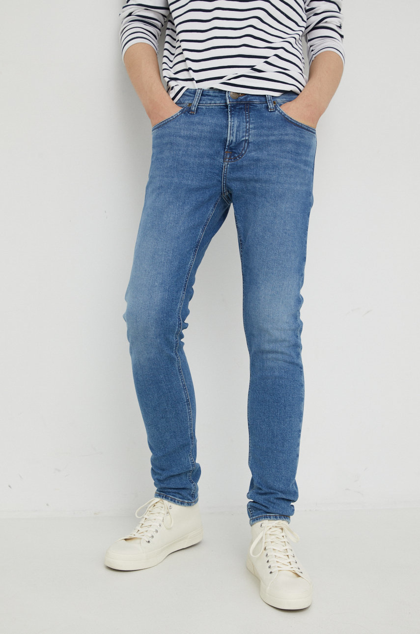 Džíny Lee Malone Smokey Indigo, barva modrá | ANSWEAR.cz