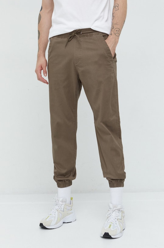Abercrombie & Fitch spodnie męskie kolor brązowy | Answear.com