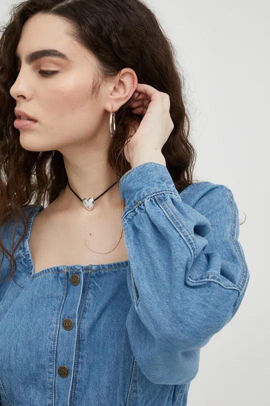 Lee rochie jeans mini, evazati | ANSWEAR.ro