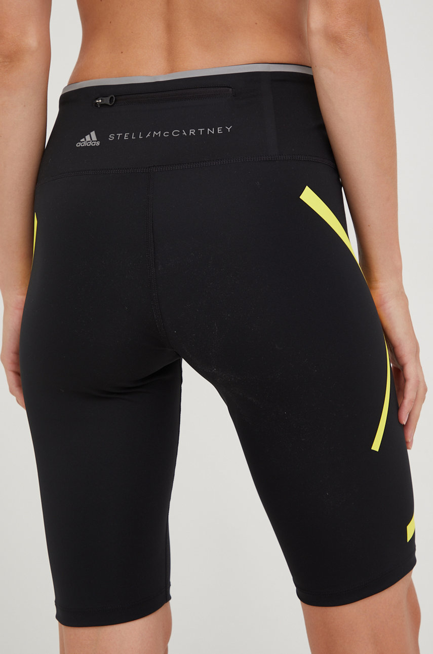 Шорты для бега adidas by Stella McCartney женские цвет чёрный с принтом ...
