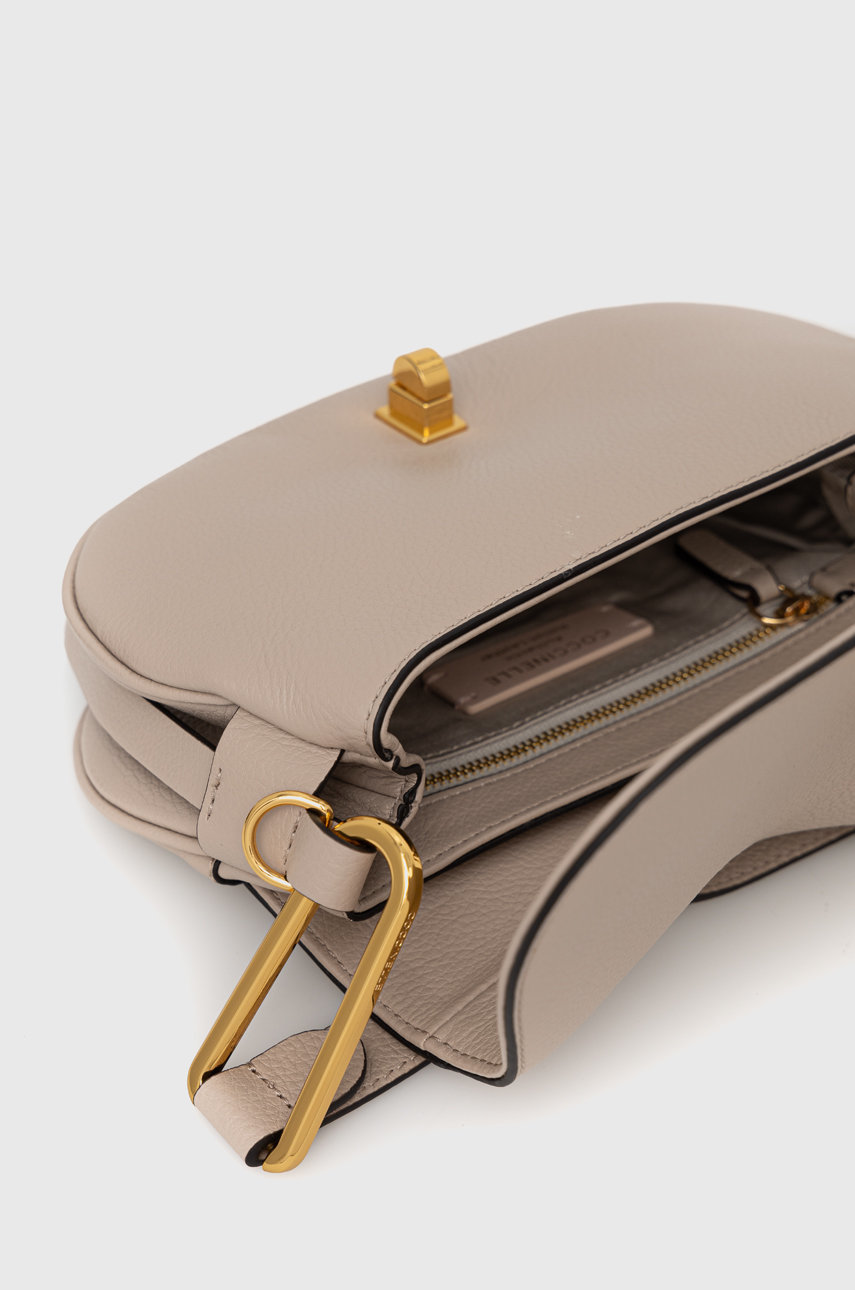 Шкіряна сумочка Coccinelle колір бежевий | ANSWEAR.ua