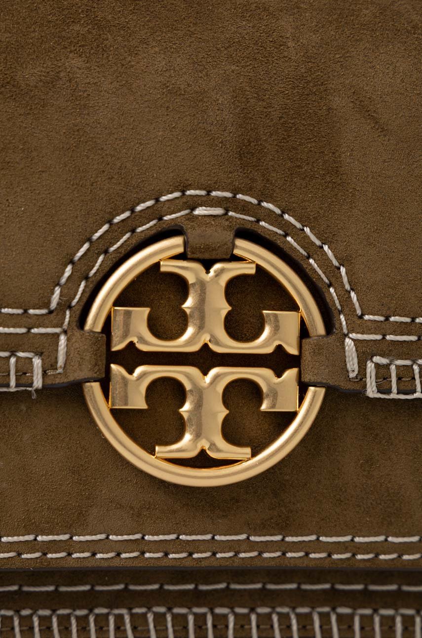 Tory Burch Torebka Zamszowa Kolor Brązowy