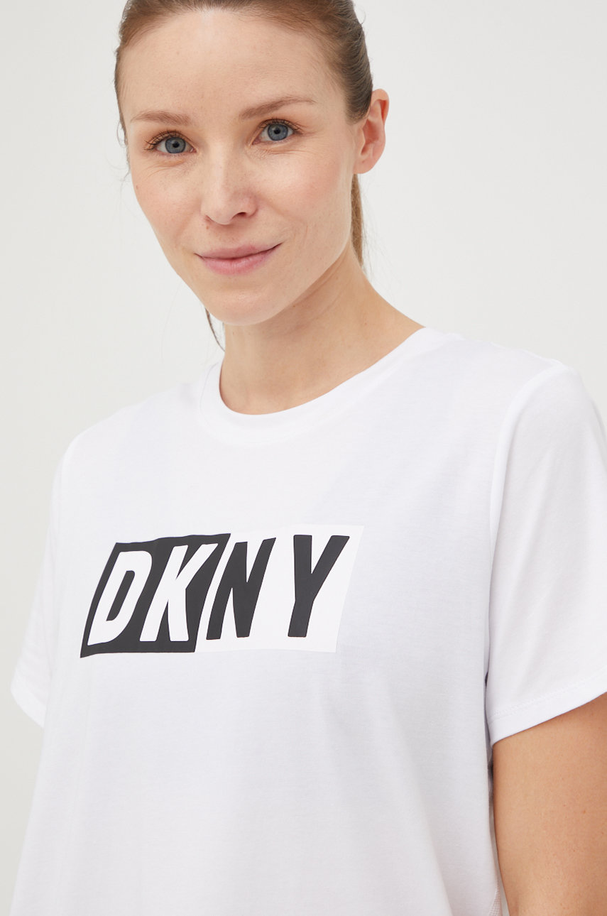 Dkny t-shirt damski kolor biały DP2T5894 | Answear.com