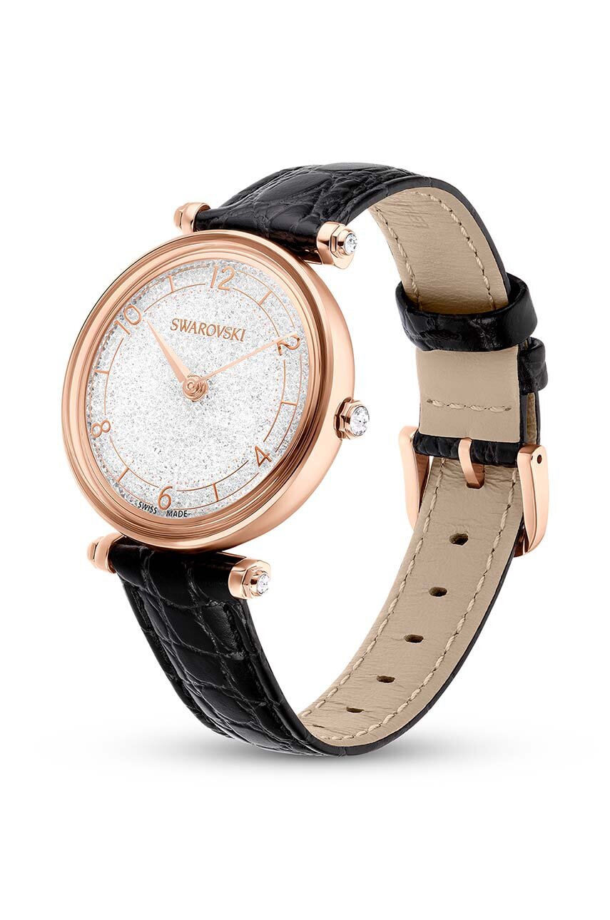 Hodinky Swarovski 5653359 CRYSTALLINE WONDER čierna farba | ANSWEAR.sk