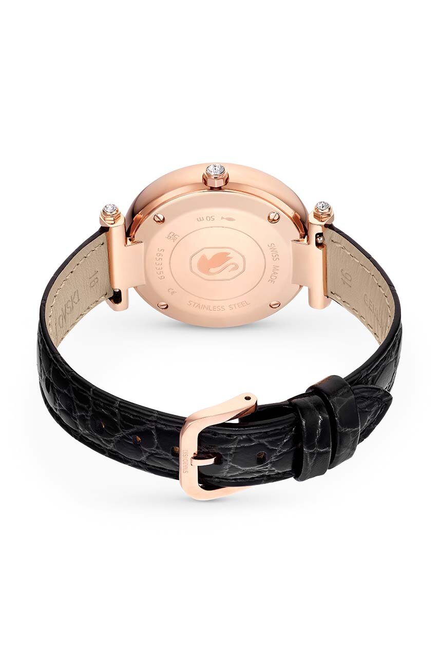 Hodinky Swarovski 5653359 CRYSTALLINE WONDER čierna farba | ANSWEAR.sk