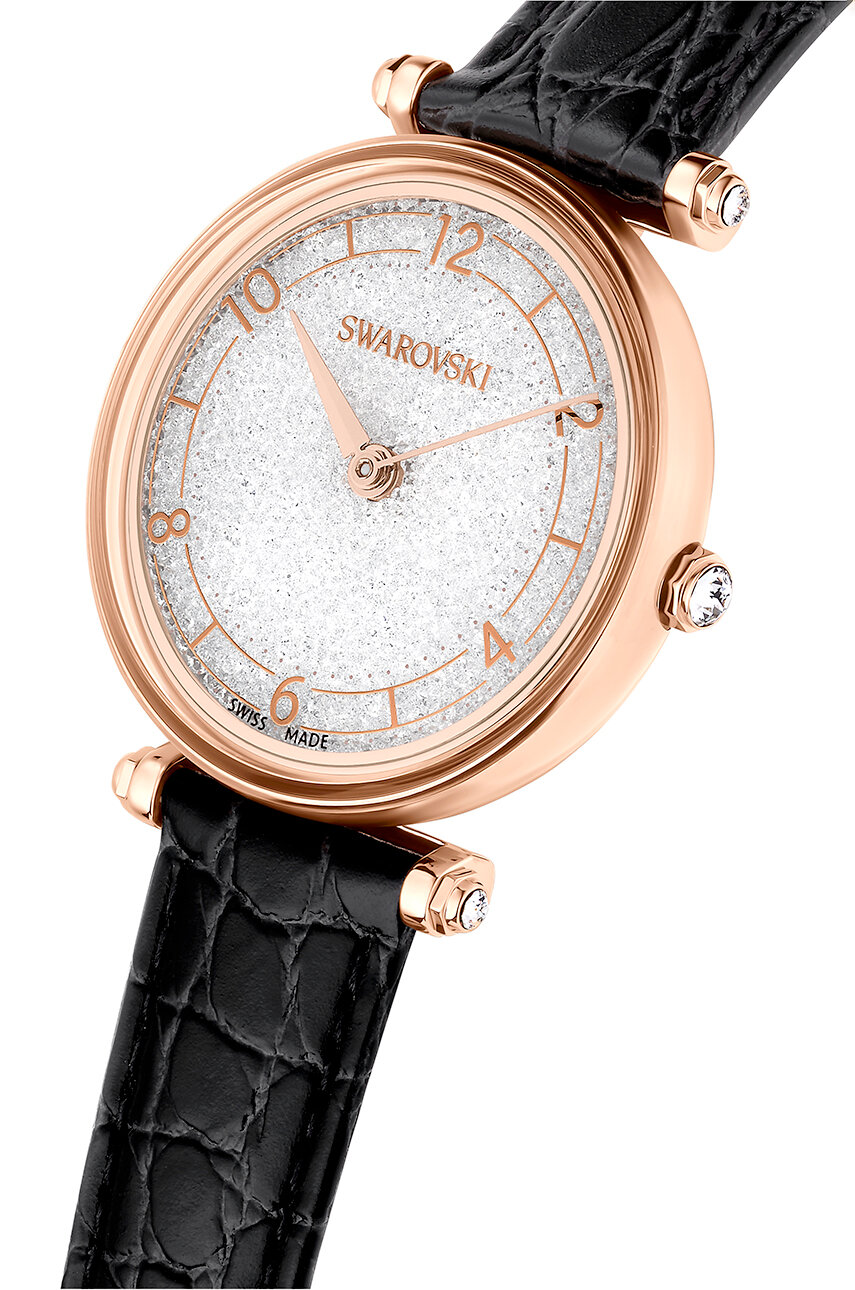 Hodinky Swarovski 5653359 CRYSTALLINE WONDER čierna farba | ANSWEAR.sk