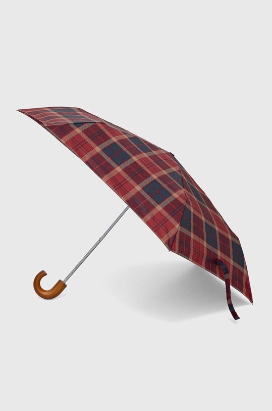 Barbour umbrella maroon color at PRM US