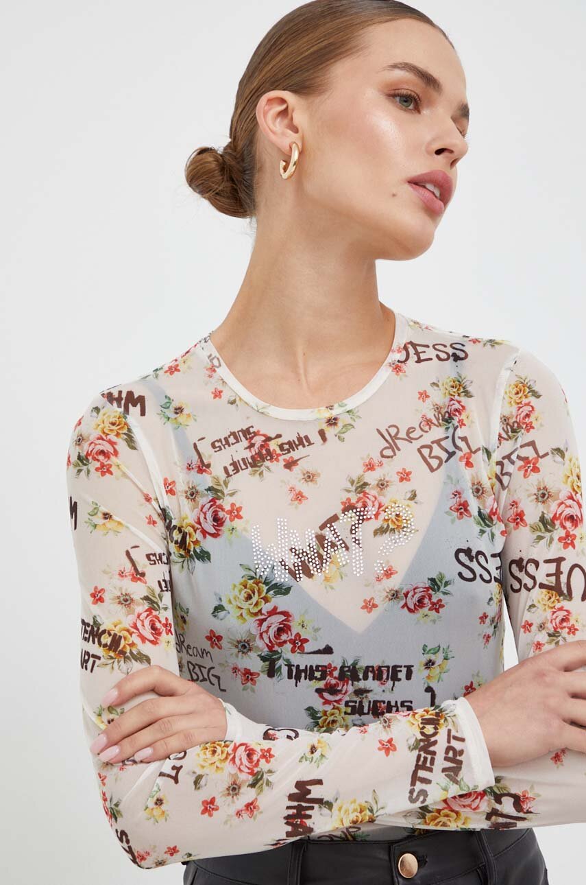 Guess bluzka Guess x Banksy damska wzorzysta | Answear.com