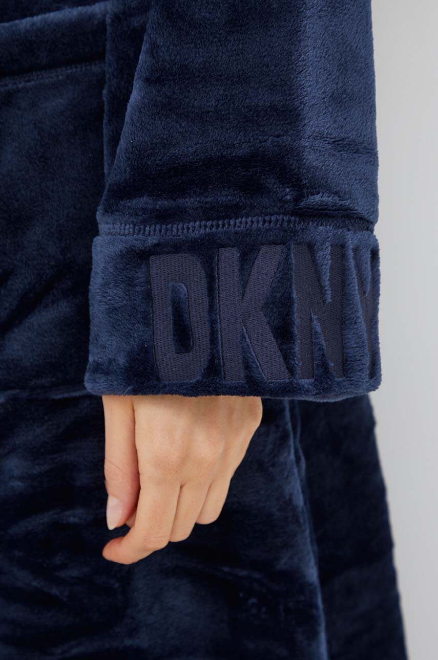Dkny szlafrok kolor granatowy | Answear.com