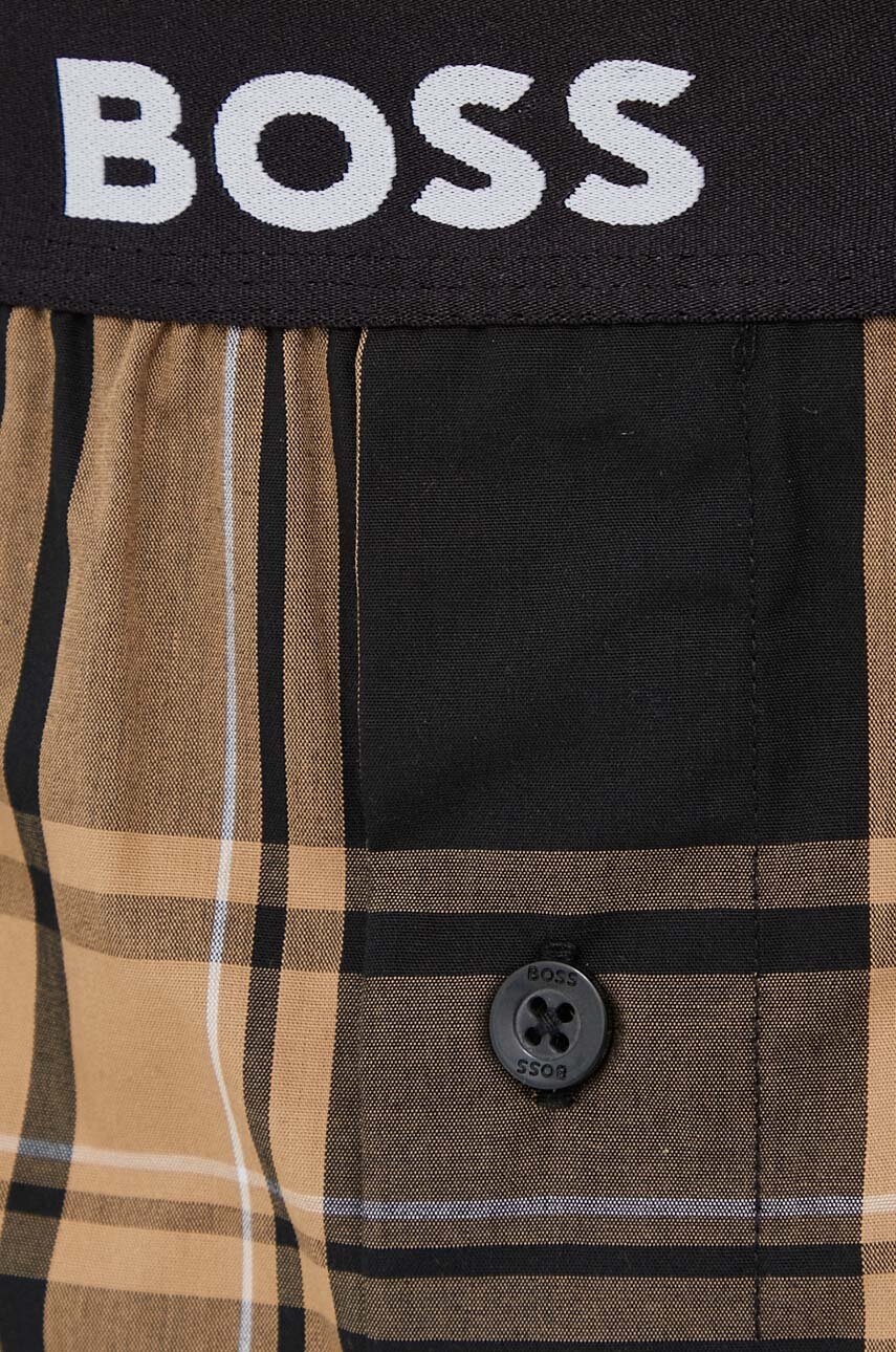 Бавовняні боксери BOSS 2-pack колір бежевий | ANSWEAR.ua