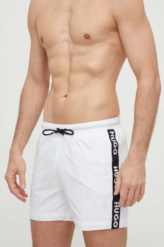 Kratke hlače za kupanje HUGO boja: bijela, 50500973 | ANSWEAR.hr