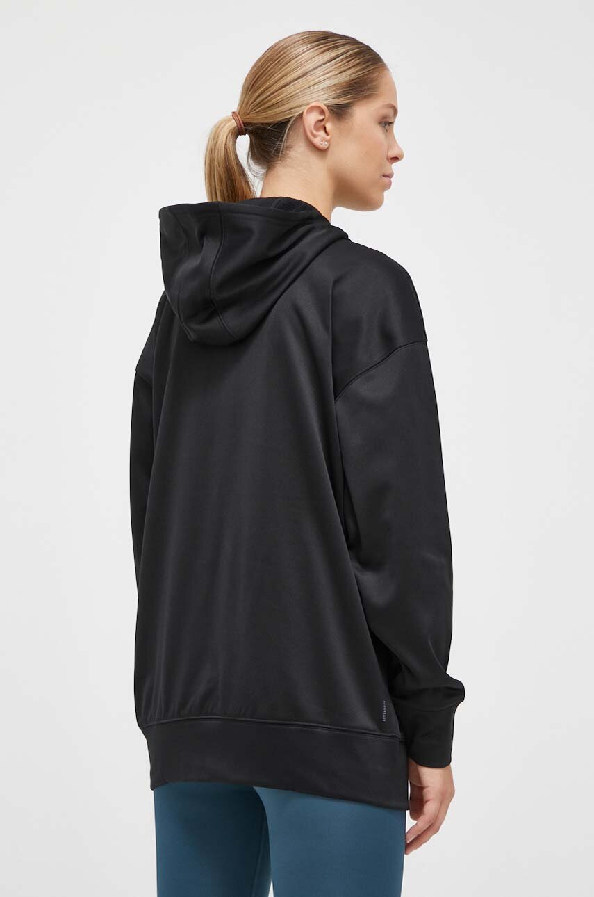 adidas Performance bluza treningowa kolor czarny z kapturem gładka ...