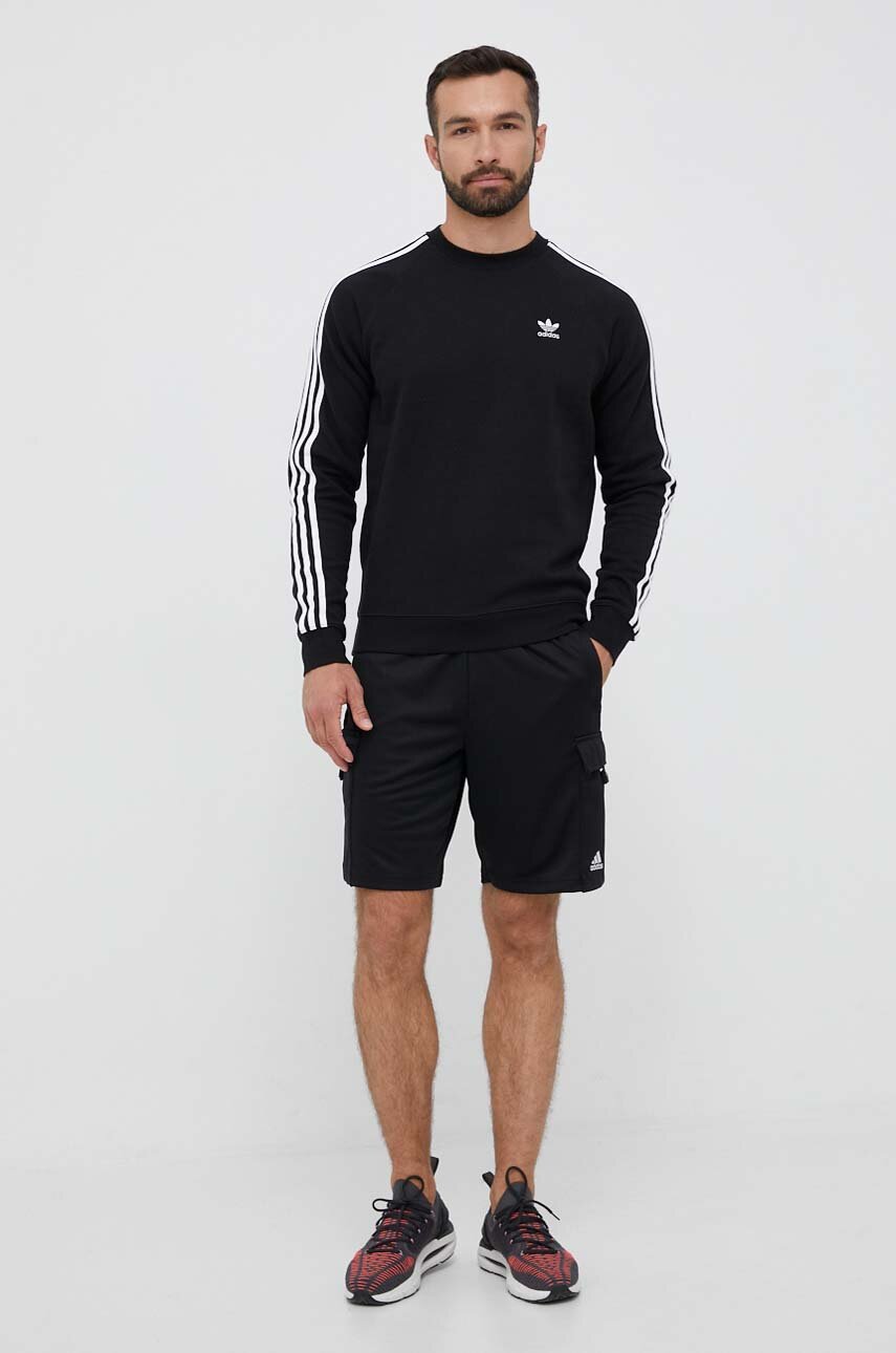 adidas Originals bluza 3-Stripes męska kolor czarny z aplikacją IM2087 ...